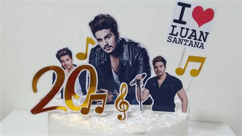 TOPO DE BOLO TEMA LUAN SANTANA YouTube