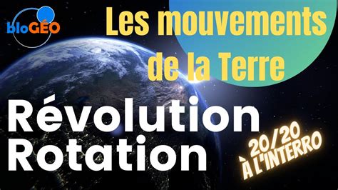 Les Mouvements De La Terre R Volution Et Rotation Youtube
