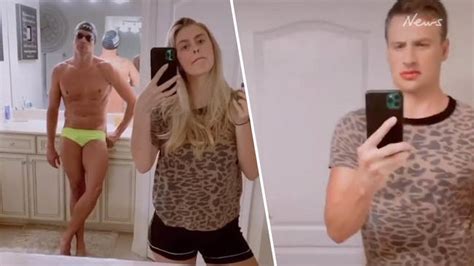 Ryan Lochtes Wife Goes Topless For TikTok Flip The Switch Challenge