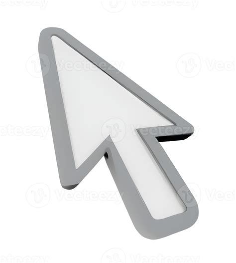 3d Computer Mouse Cursor Arrow Icon Generative AI 18931961 PNG