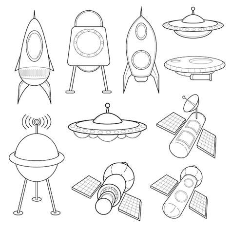 Desenhos Naves Espaciais Colorir Imagens Download Grátis no Freepik