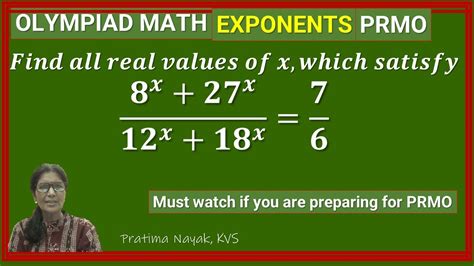 math olympiad algebra how to solve math olympiad question you must learn prmo