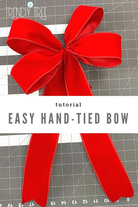 Easy Hand Tied Bow Tutorial Christmas Bows Diy Diy Wreath Bow Bows