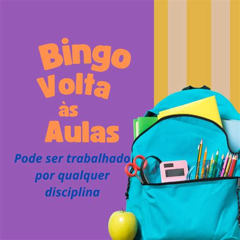 BINGO DE VOLTA AS AULAS MD Pedagógico Hotmart