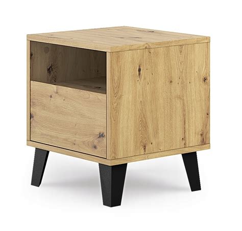 SZAFKA NOCNA SCANDI 1S STOLIK NOCNY 1 SZUFLADA NÓŻKI DĄB ARTISAN