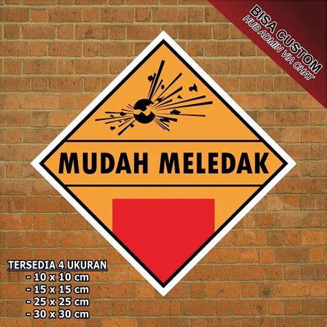 Jual Stiker Label Tanda Simbol Limbah B Stiker Bahan Berbahaya Dan