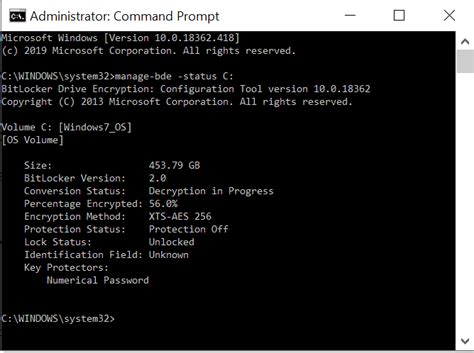 check bitlocker status from the command line 4it