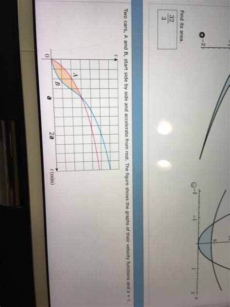 Solved 0 2 O 2 1 Find Its Area 32 Two Cars A And B Start Chegg