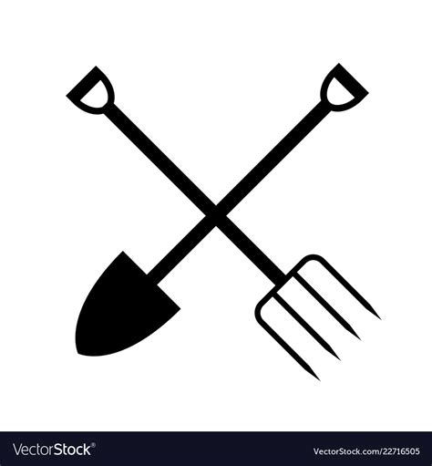 Garden Fork And Shovel Royalty Free Vector Image