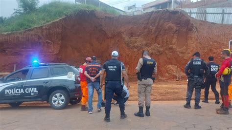 Trabalhador morre e outro fica ferido após deslizamento de terra em