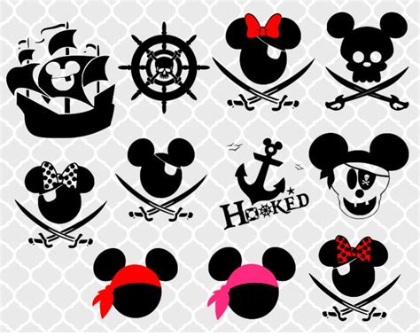 Mickey Pirate Svg Bundle Pirate Svg Pirate Mickey Svg Disney Cruise