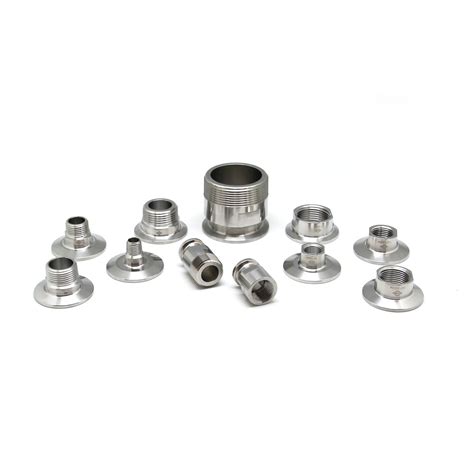 Tri Clamp NPT Bsp Female Thread Adapter Thread Adaptor And Short Ferrule