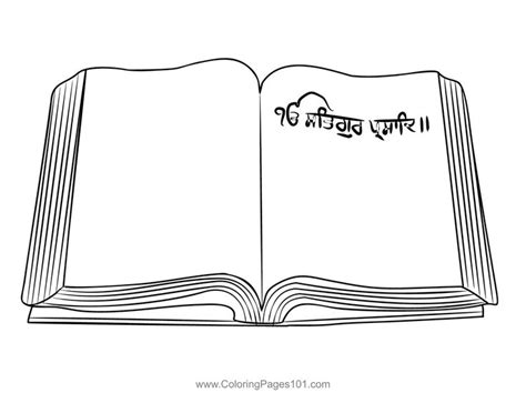 Guru Granth Sahib Ji Coloring Page Coloring Pages Coloring Pages For