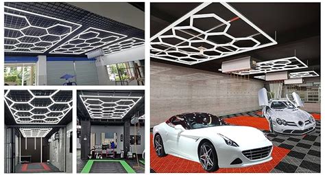 FERUERW Hexagon Garage Lights High Brightness 672W 86400 Lumens