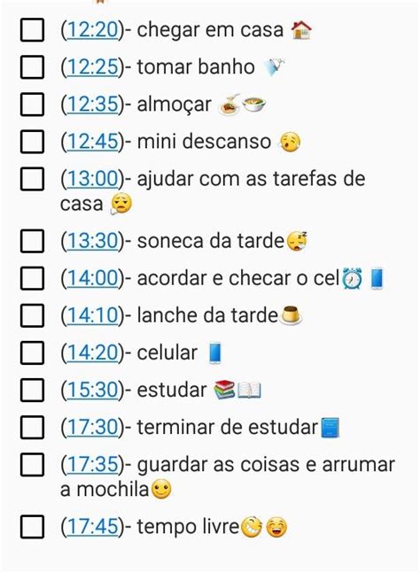 Rotina Da Tarde Para Quem Estuda De Manh Dicas De Organiza O