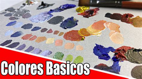 5 COLORES BASICOS PARA APRENDER A MEZCLAR COLORES PINTURA ACRILICA O