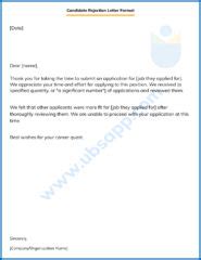 Candidate Rejection Letter Format Know The What When Why And How