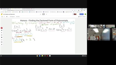 converting polynomials from standard form to factored form youtube