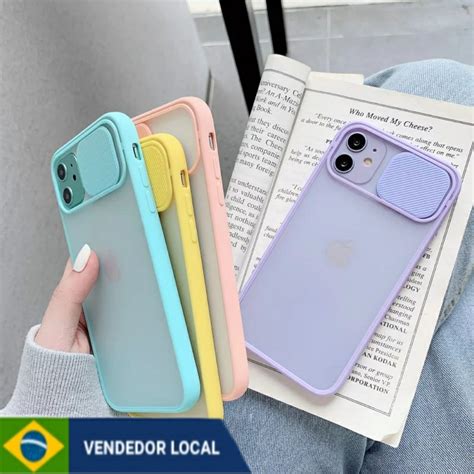 Capinha IPhone 7 8 PLUS X XS XS Max SE2020 XR 11 12 Pro Max Capa Slide