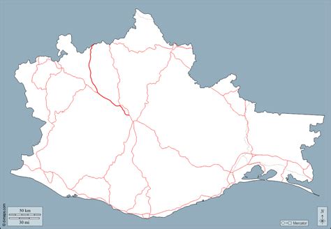 Oaxaca Mapa Gratuito Mapa Mudo Gratuito Mapa En Blanco Gratuito