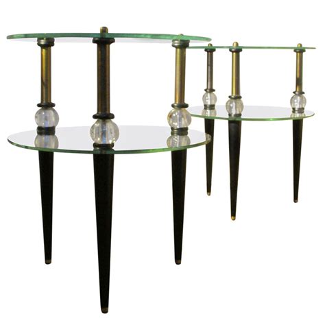Art Moderne Two Tiered Tables At 1stDibs