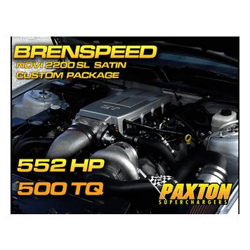 Brenspeed Hp Paxton Novi Sl Supercharger Package Satin