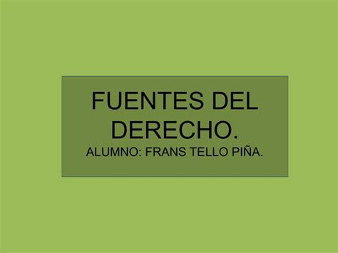 Fuentes Del Derecho Mari Udocz