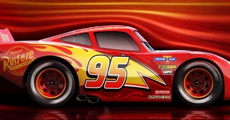 Cars Flash Mcqueen Bout De Course Dans La Premi Re Bande