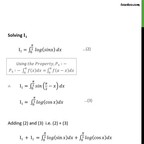 Ex Evaluate Definite Integral Log Cos X Dx