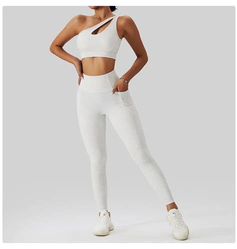 New 2 Pc High Waist Lulu Naked Feeling Activewear Sport Pockets Workout