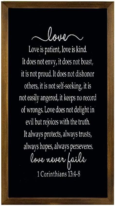 Amazon Black Love Sign Love Is Patient Love Is Kind Sign Rustic