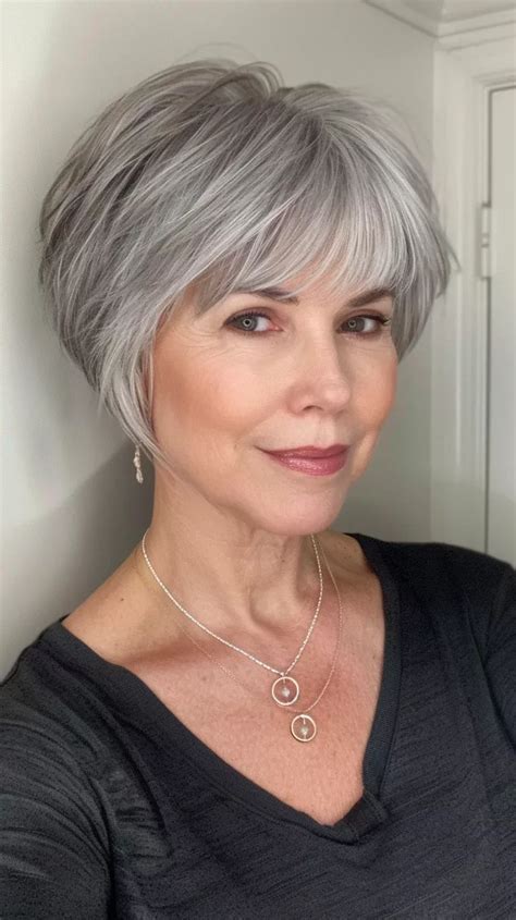 50 Elegant Hairstyles For Women Over 60 In 2024 In 2024 Short Silver
