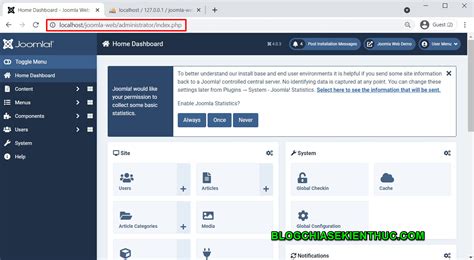Hướng dẫn cách cài đặt JOOMLA thông qua server XAMPP