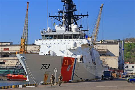 U S Coast Guards Cutter Hamilton Enters Odesa Port