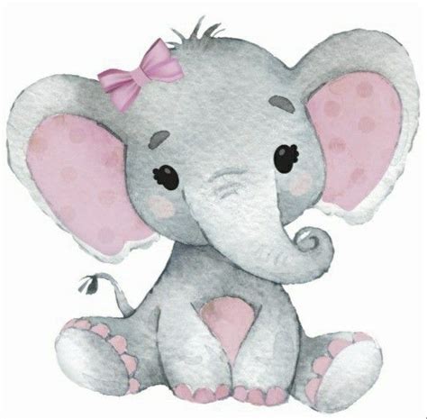 Pin De Samara En Elefanten Elefante De Dibujos Animados Baby
