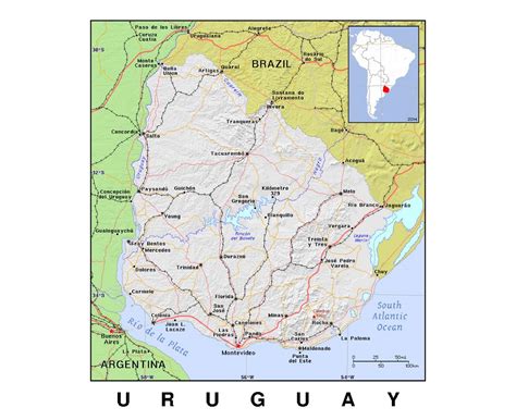Political Map Of Uruguay Cities And Towns Map Descubra a emoção do