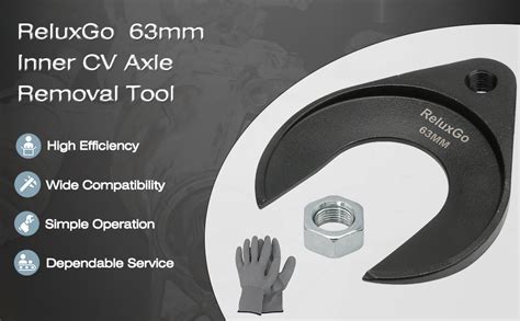 Amazon ReluxGo Inner CV Axle Puller Removal Tool 63mm With Nut