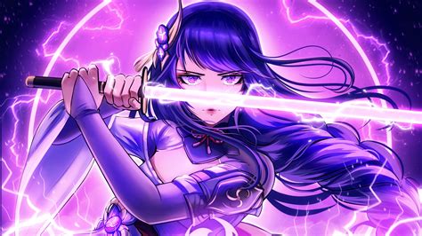 Baal Raiden Shogun Wallpaper K Purple Genshin Impact The Best Porn