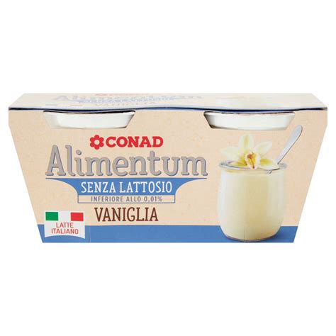 Alimentum Senza Lattosio Vaniglia 2 X 125 G Conad
