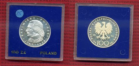 Polen Poland Volksrepublik 100 Zloty Silbermünze Polen 100 Zloty 1976