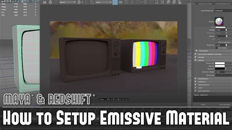 Redshift W Maya 9 Redshift Materials How To Setup Emissive
