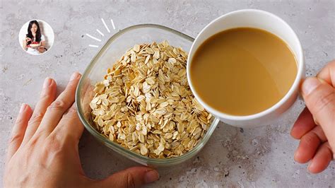 Avena y 1 taza de Café para Hacer un Desayuno o Postre Rápido y