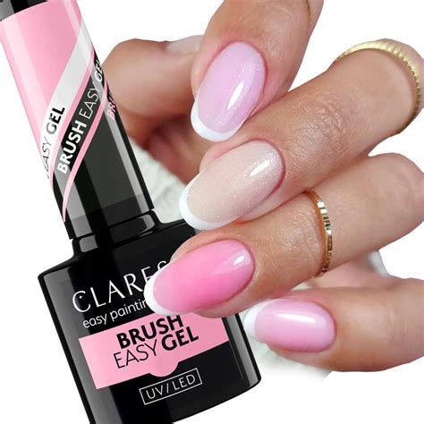 CLARESA BRUSH EASY GEL ŻEL DO PAZNOKCI W BUTELCE Z PĘDZELKIEM WYBÓR