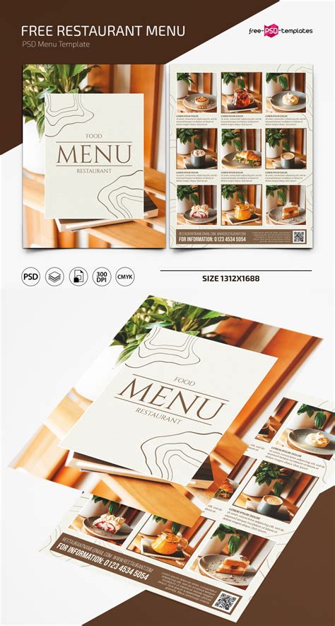 Menu Psd Templates Free