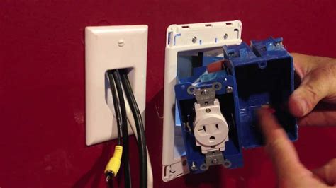 Installing A Recessed Outlet Box For Wall Mount Tv S Youtube