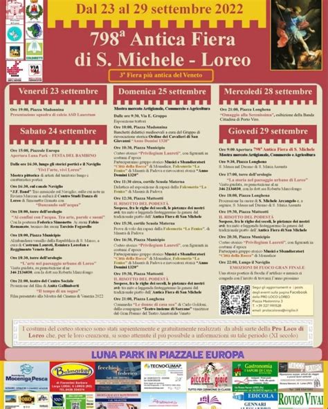 798 Antica Fiera Di San Michele Di Loreo Pro Loco Venete