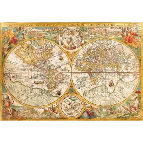 Puzzle Hq Mapa Antigo Clementoni Puzzles