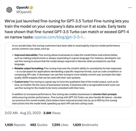 OpenAI Luncurkan GPT 3 5 Turbo Yang Dapat Disesuaikan Seperti Apa