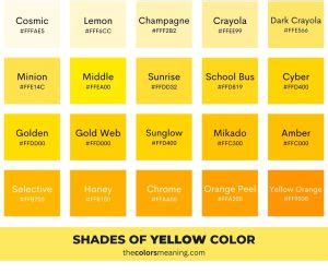 Meaning Of The Color Yellow Symbolism Uses And More