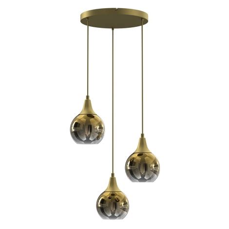 Hängeleuchte MONTE 3xE27 60W 230V gold Beleuchtung de
